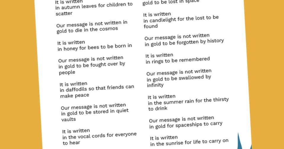 Write a poem | Education Nature Park